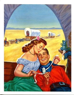 PULP: Gloria Stoll "Wounded Cowboy" Pulp Cover Print- Rangeland ...