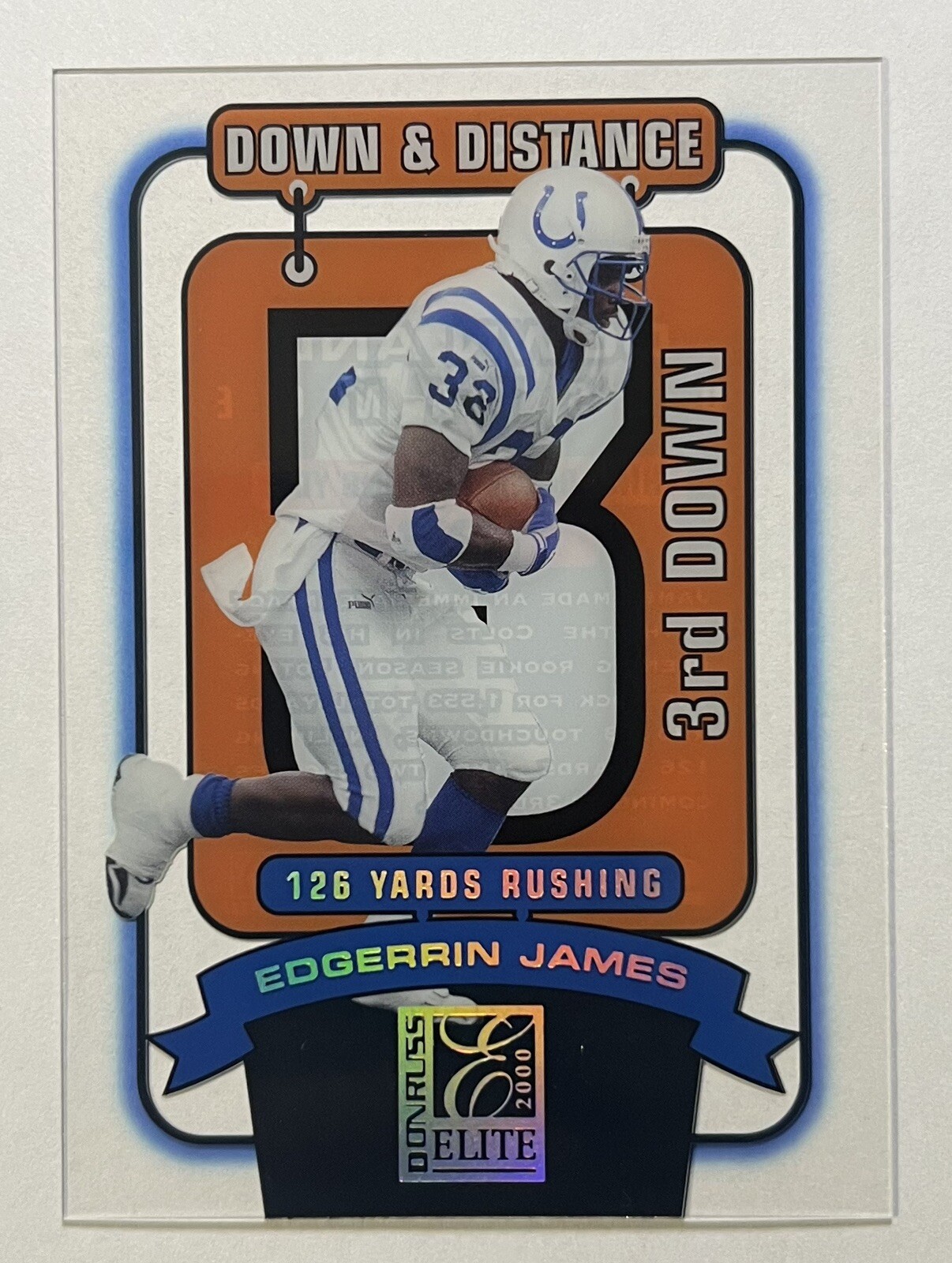 2000 DONRUSS ELITE EDGERRIN JAMES DOWN & DISTANCE 3RD DOWN /126 ROOKIE EX/NM | eBay