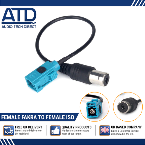 Aerial Antenna Adapter Converter for Car Stereo Female Fakra to female ...