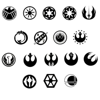StarWars Symbols Vinyl Decal Sticker Car Helmet Wall Window Laptop Star ...