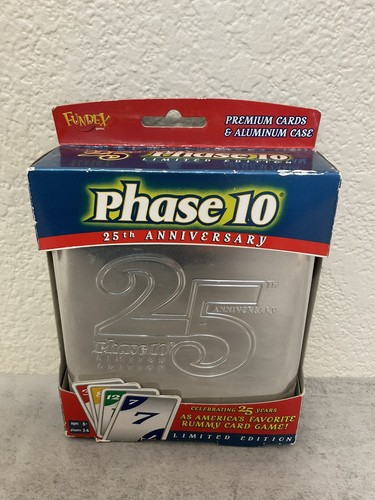 Fundex Limited Edition 25th Anniversary Tin Phase 10 Rummy Card Game ...