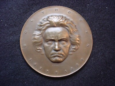 Ludwig Van Beethoven Death Centennial Commemorative Medal By Arnold ...