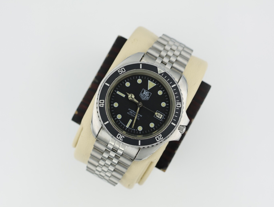 Tag Heuer 844/5 Mens 1000 Automatic Watch Black & Silver 844 Monnin ...