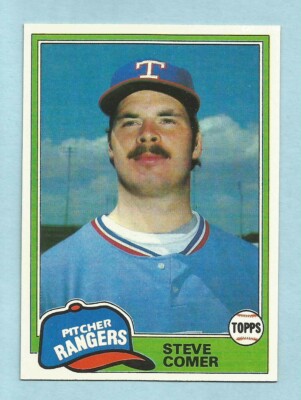 1981 Topps Baseball Steve Comer #592 Texas Rangers NM/MT ** SET BREAK ...