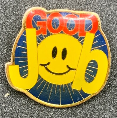 Walmart Associate Pin Smiley Good Job Vintage Employee Lapel Pin | eBay