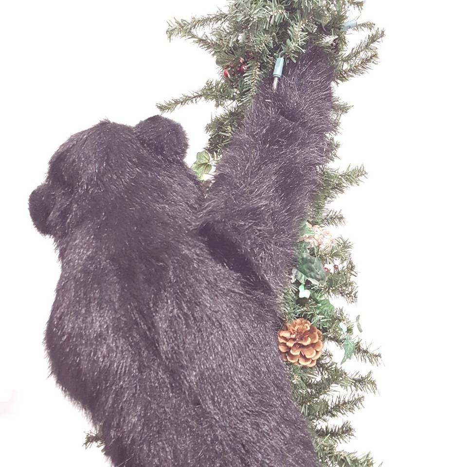 Black Bear in Lighted Holiday Christmas Tree 48” Tall Ditz Designs The ...