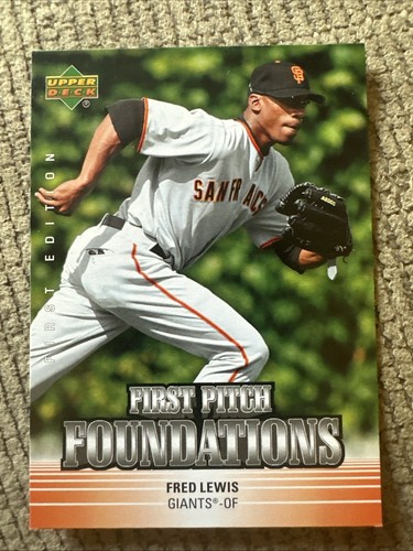 Fred Lewis 2007 5 Rookie Baseball Card Lot Insert Parallel San ...