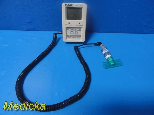 Maxtec MAXO₂ Oxygen Monitor OM25-MEL W/ MAX-250E Sensor & Airway ...