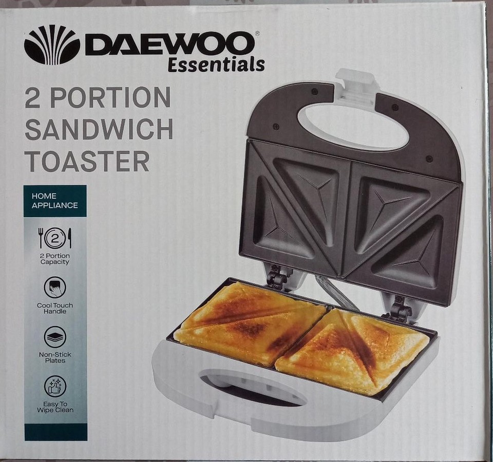 Daewoo 2 Portion Sandwich Toaster | eBay UK