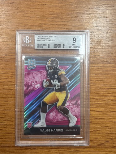 2021 Panini Spectra Case Hit Neon Nights Rookie Najee Harris Beckett 9 ...