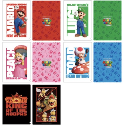 Super Mario Bros. File folders/5piece/Double-sided/2023/Theater Limited ...