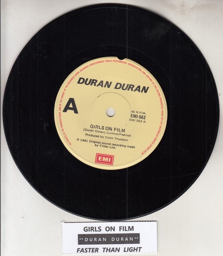 DURAN DURAN Girls On Film 7" 45 rpm vinyl record RARE! + juke box title ...