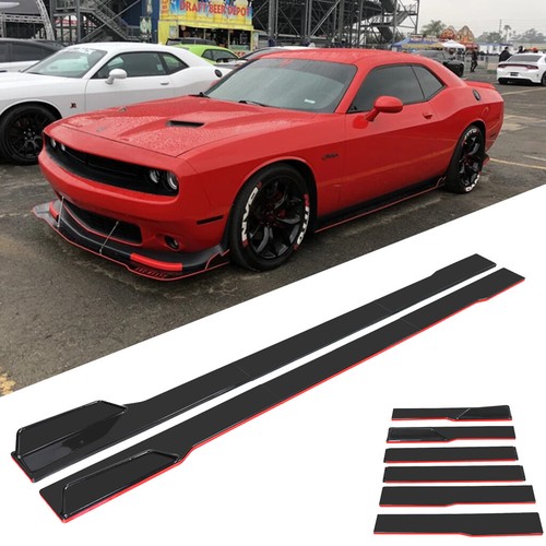 For Dodge Challenger SRT RT SXT 87'' Side Skirt Splitter Extension ...