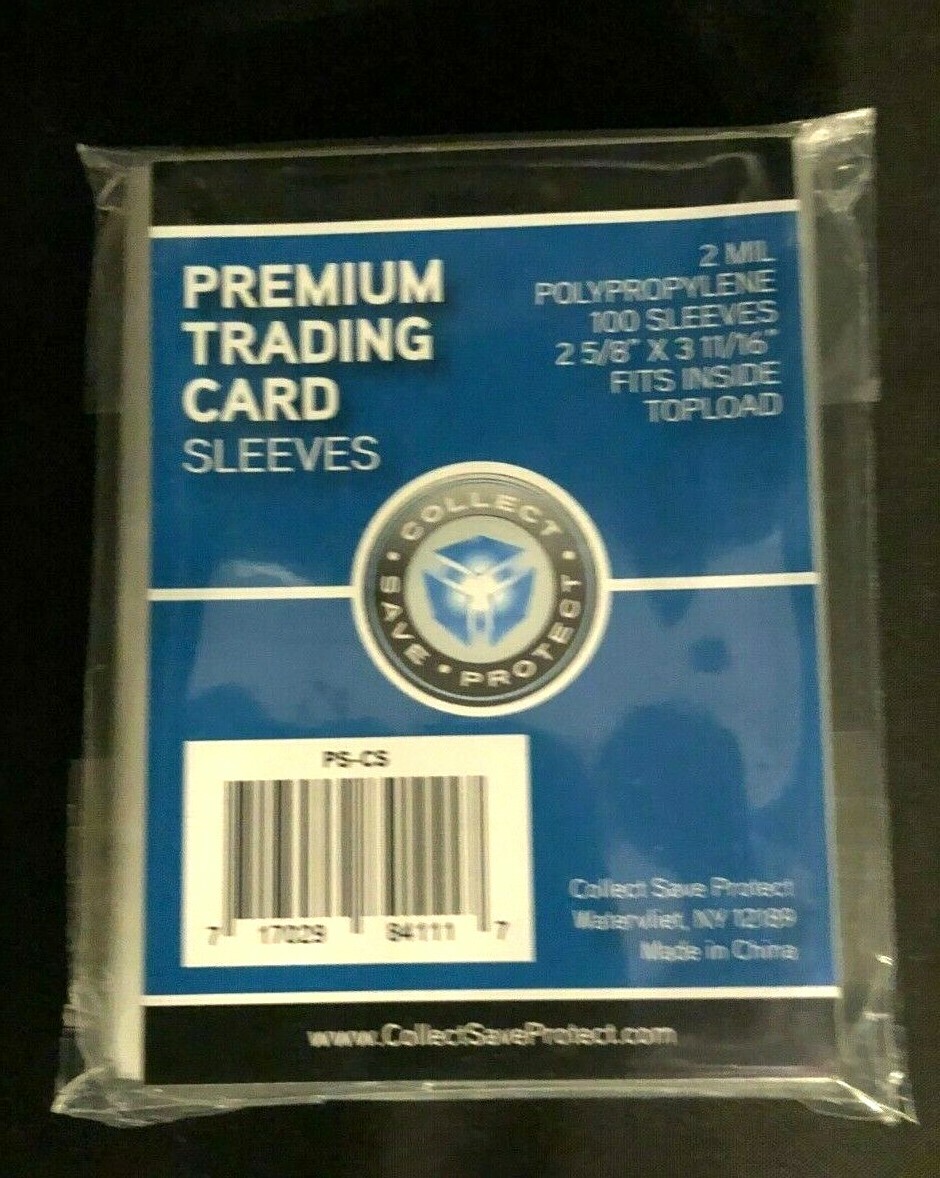 CSP 5 Packs of 100 Soft Card Sleeves AKA penny sleeves 500 sleeves ...