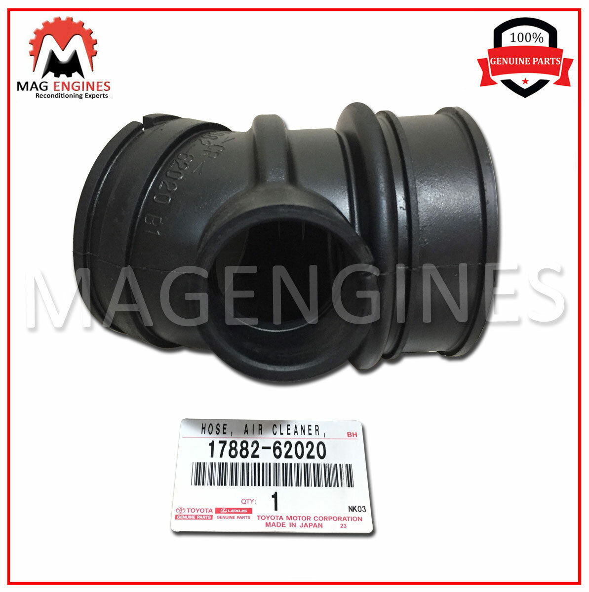 17882-62020 GENUINE OEM AIR INTAKE HOSE, NO.2 1788262020 | eBay