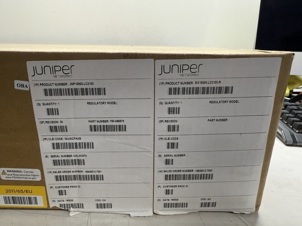 Juniper JNP10003-LC2103 MX10003 MPC Multi-Rate Line Card MX10003 ...