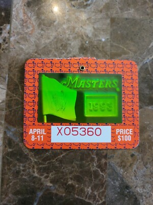 1993 MASTERS TOURNAMENT PATRON BADGE TICKET BERNHARD LANGER ANGC PGA ...