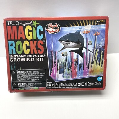 Original Magic Rocks Deluxe Rock Instant Growing Kit Science Toy Shark ...