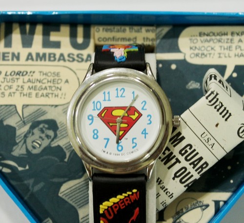 Vintage Superman Character Watch by Waltham - NIB - Never Worn | eBay