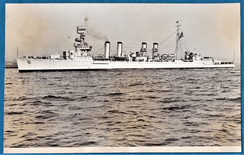 vintage photo US Navy cruiser USS Raleigh 1936 | eBay
