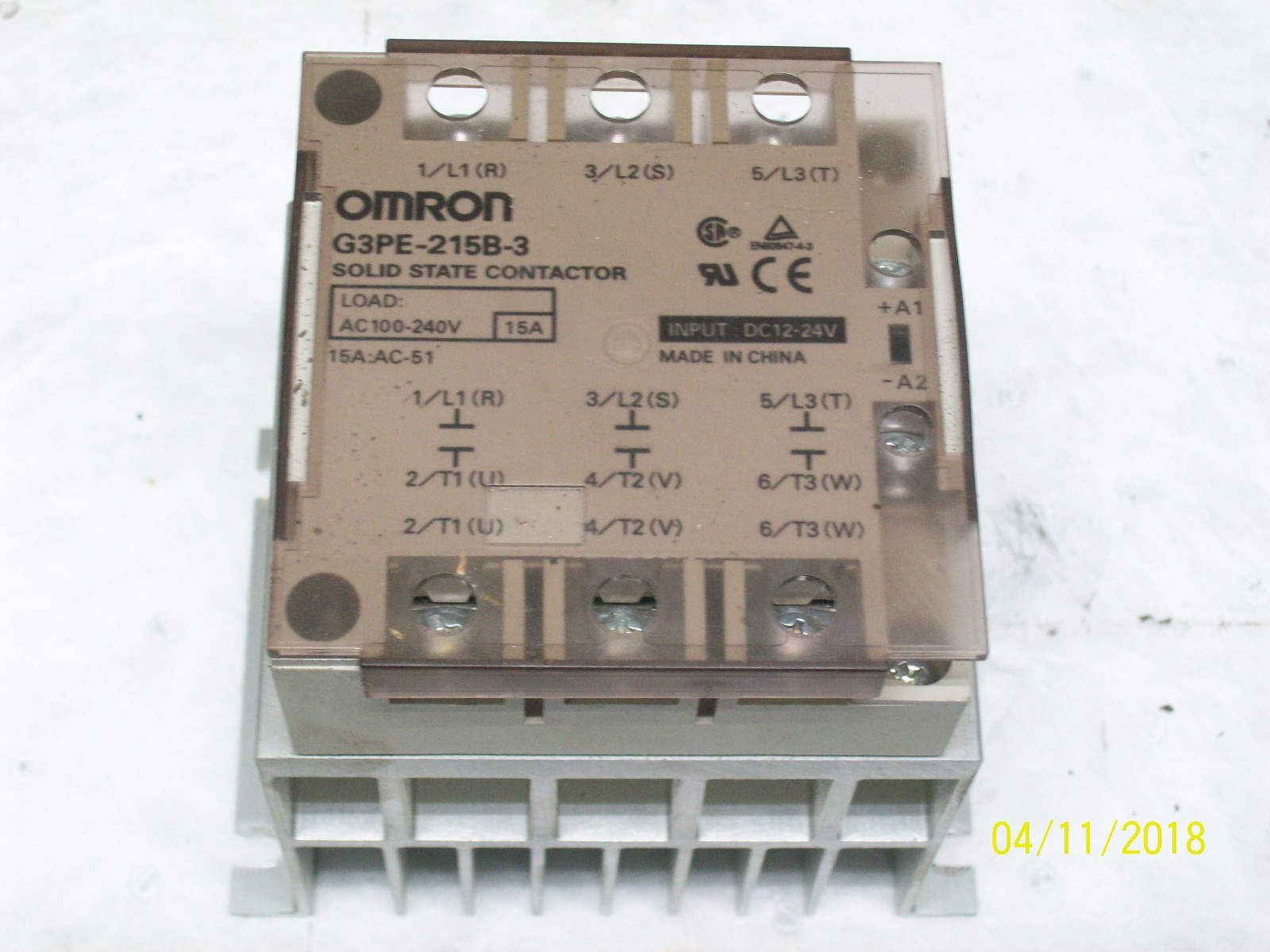 OMRON G3PE-215B-3 SOLID STATE CONTACTOR 12-24VDC | eBay