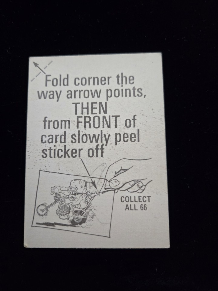 SILLY CYCLES sticker card Donruss 1972 Odd Rods 19 | eBay