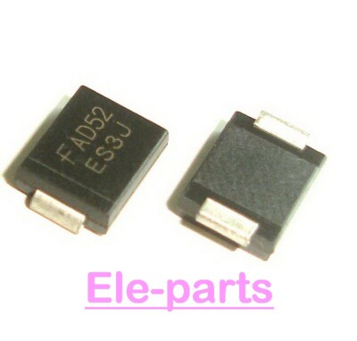 100 PCS ES3J DO-214AB U3J 3A SMC Surface Mount Rectifiers Diodes Chip ...