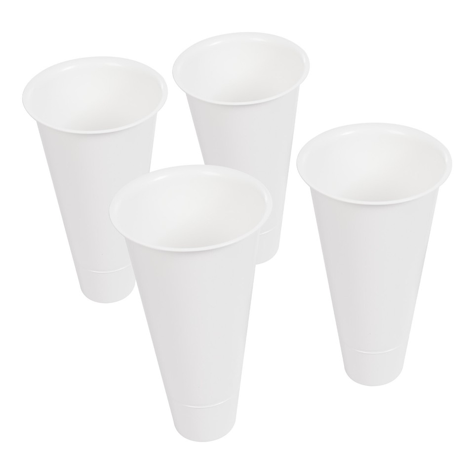 4 Buckets Wall-mounted Flower Stand W/ Buckets Decorative Flower ...