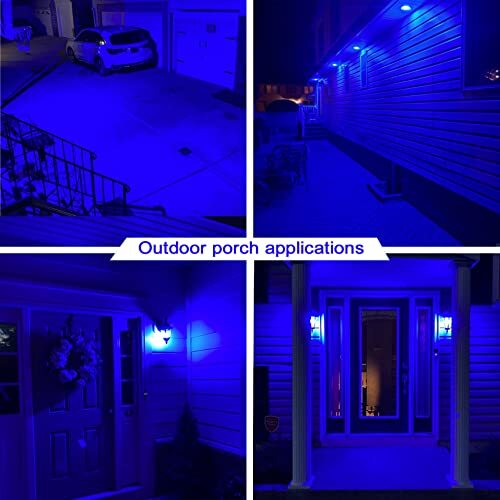 Led Blue Light Bulbs 4 Pack A19 E26 Base Blue Bulb 9w 60w Equivalent ...