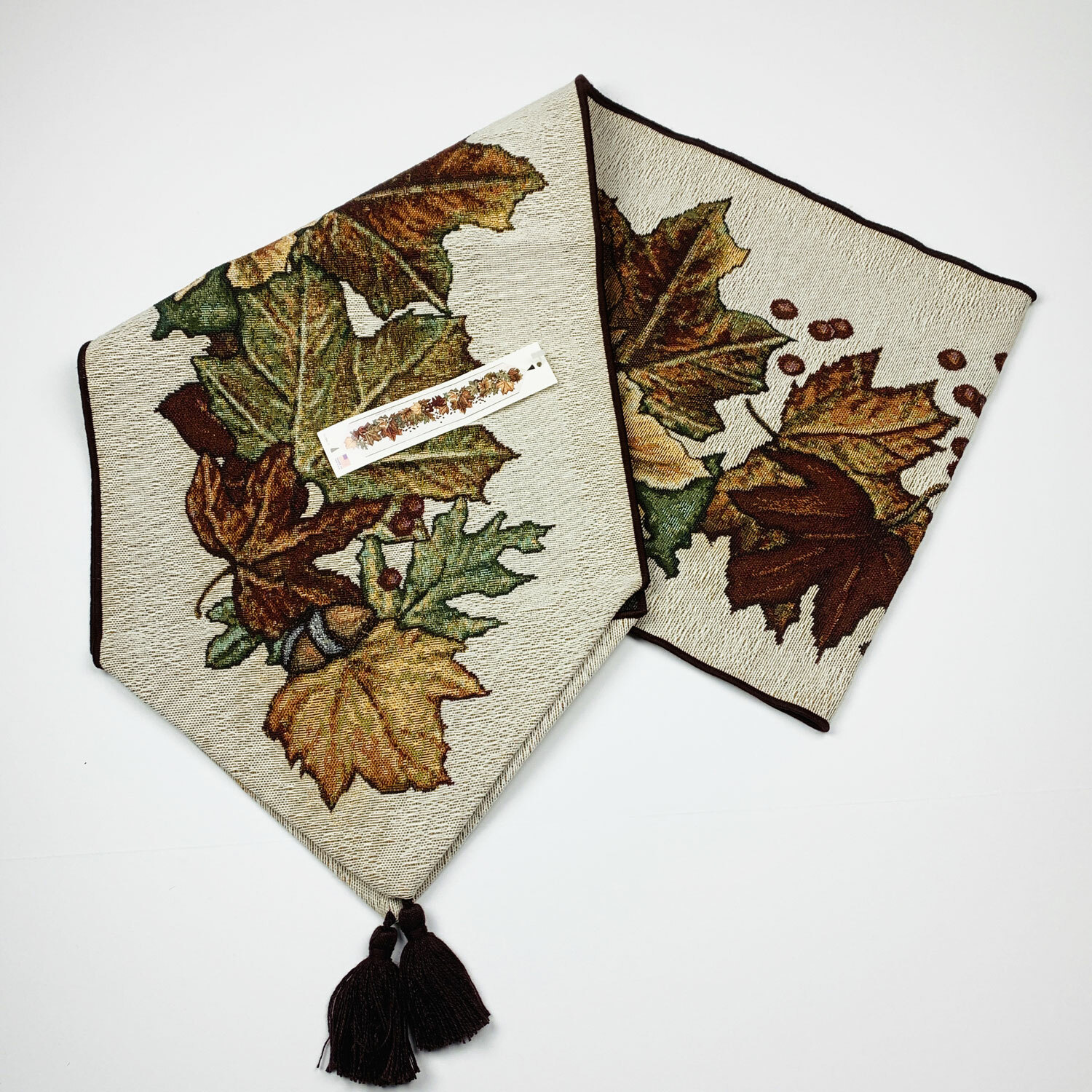 Festival of Leaves Autumn Maple Leaf Fall 72" Tapestry Table Runner | eBay