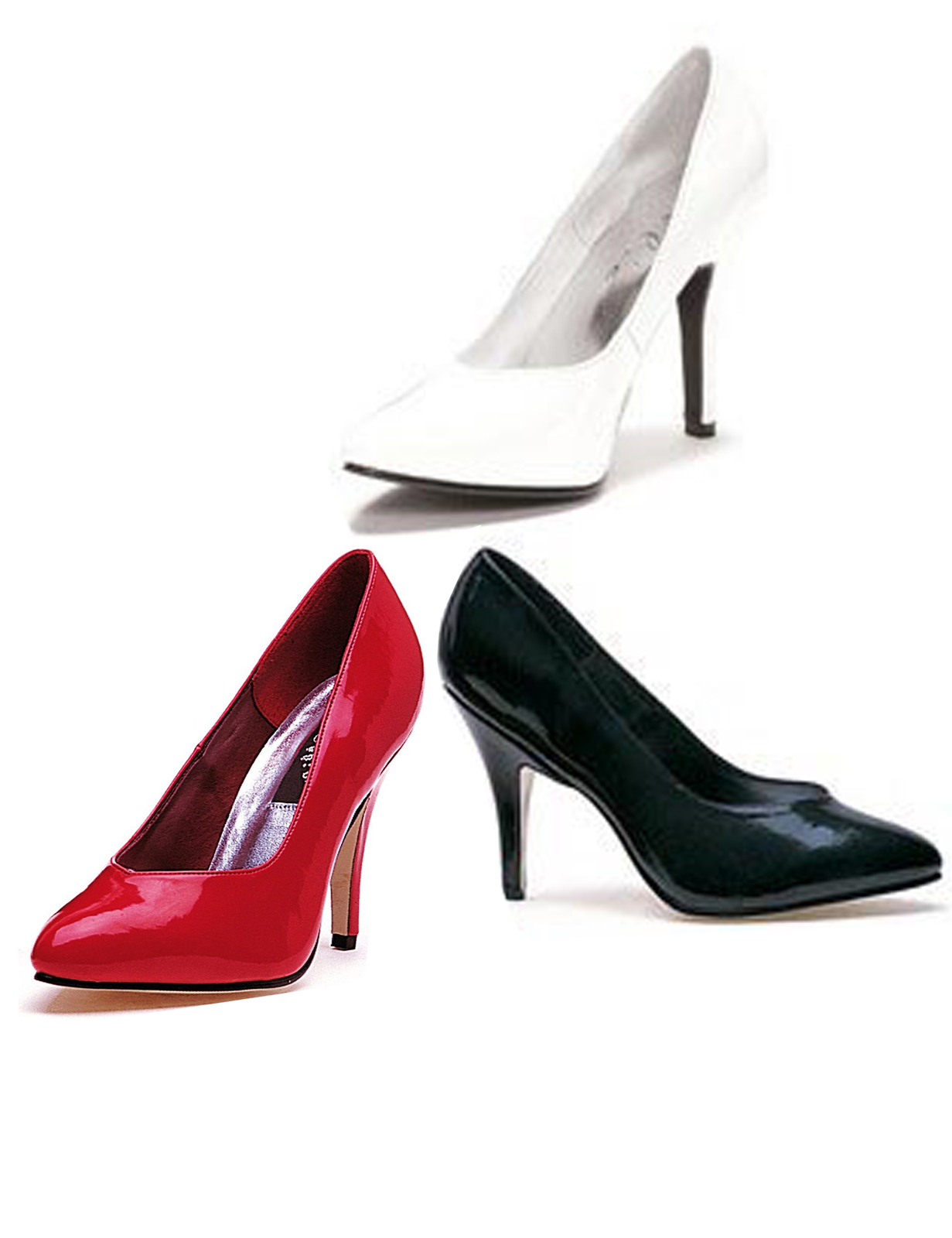 Women's Classic Work Wear Pointed Toe 4 Inch High Heel Elegant Dress ...