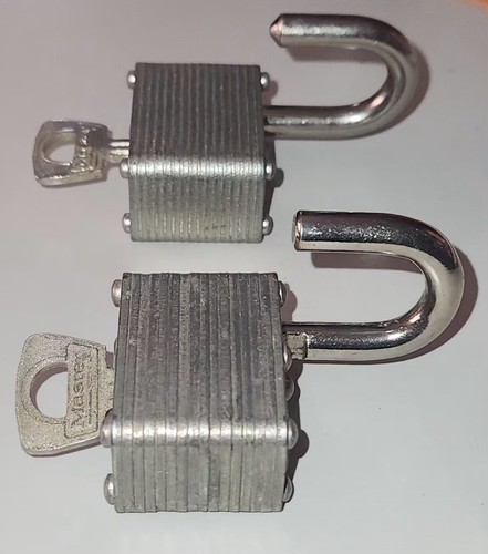 Two Vintage Master Locks With Keys #345/22 WORKS | eBay