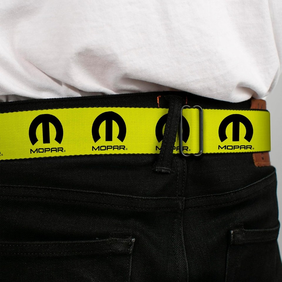 `Mopar Logo Full Color Black/White - 1.0`` Seatbelt Belt - M (US IMPORT ...