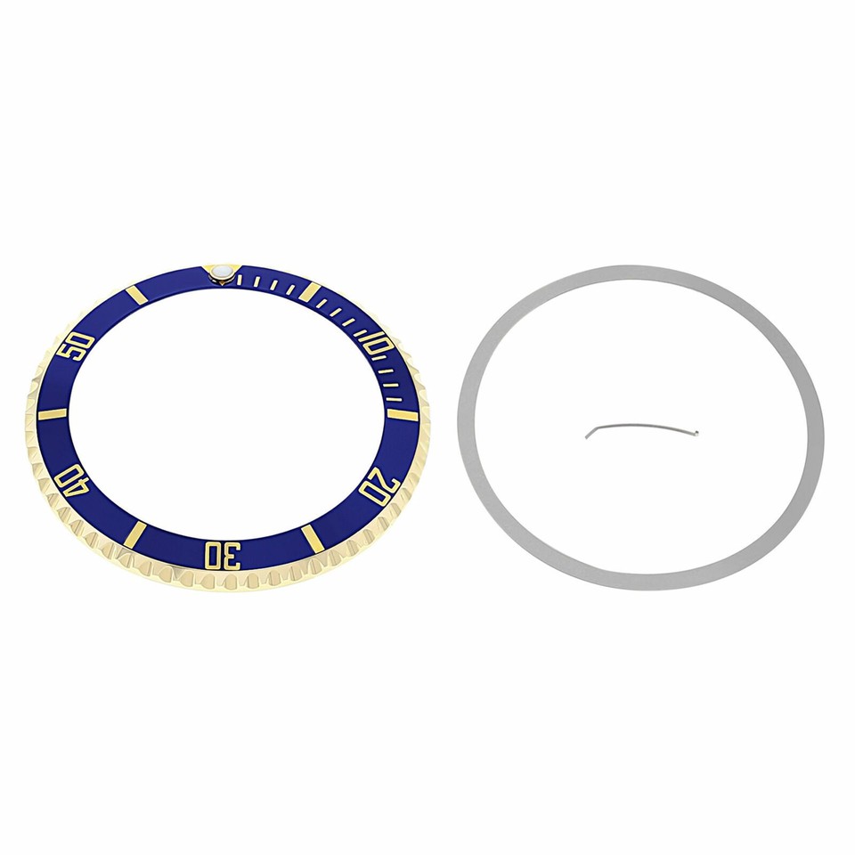 18KY Bezel, Insert & Spring Kit For Rolex Sapphire Model Sub 16613 ...