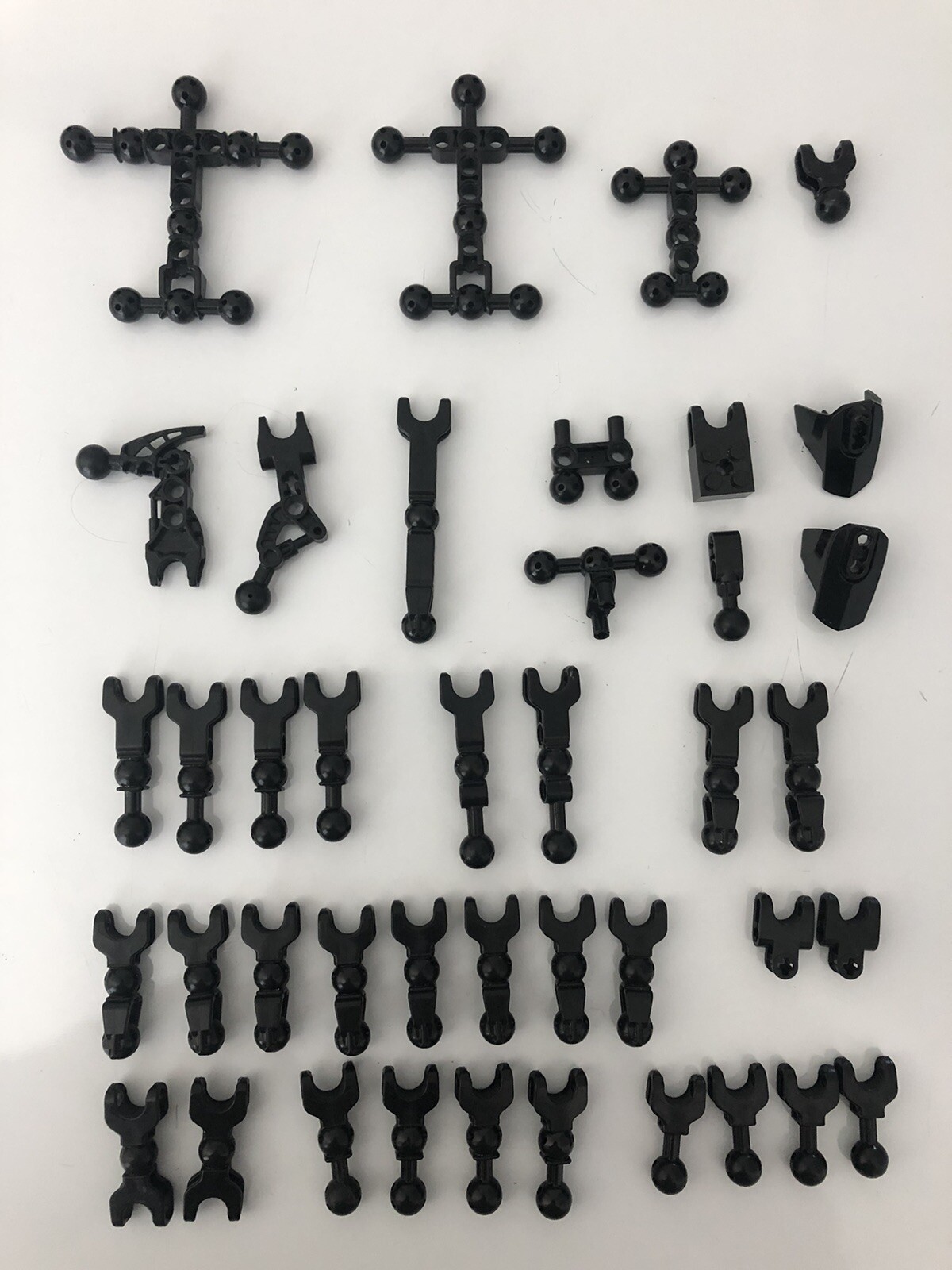41pc Lot Black Lego Bionicle Technic Hero Factory Body Ball Joints ...