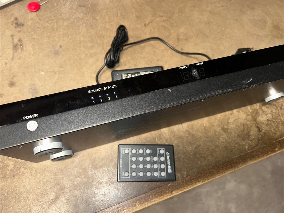 Binary 100 Series 4x4 HDMI Matrix Switcher with HDMI Outputs B-100 ...