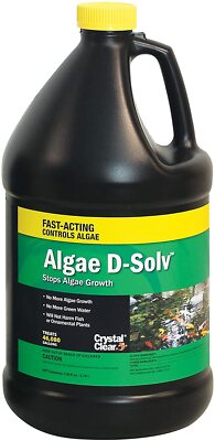 CrystalClear CC073-1G Algae D-Solve 128oz Liquid EPA Algaecide Pond ...