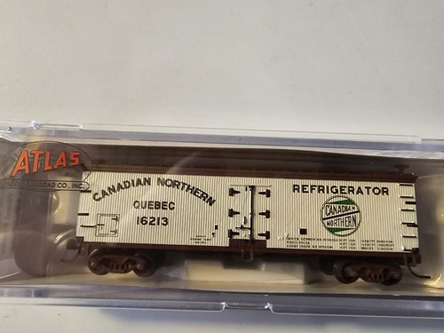 Atlas N Scale 40' Wood Reefer Canadian Northern Quebec/CNQ #16213 Item ...