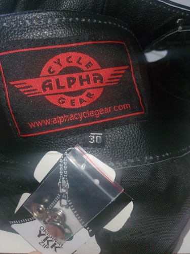 NWT Alpha Cycle Gear Genuine Leather Riding Chaps Black Sz 30 | eBay