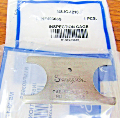 ️NEW SWAGELOK MS-IG-1210 GAP INSPECTION GAGE NO GO GAGE 1210/18M0 SER ...