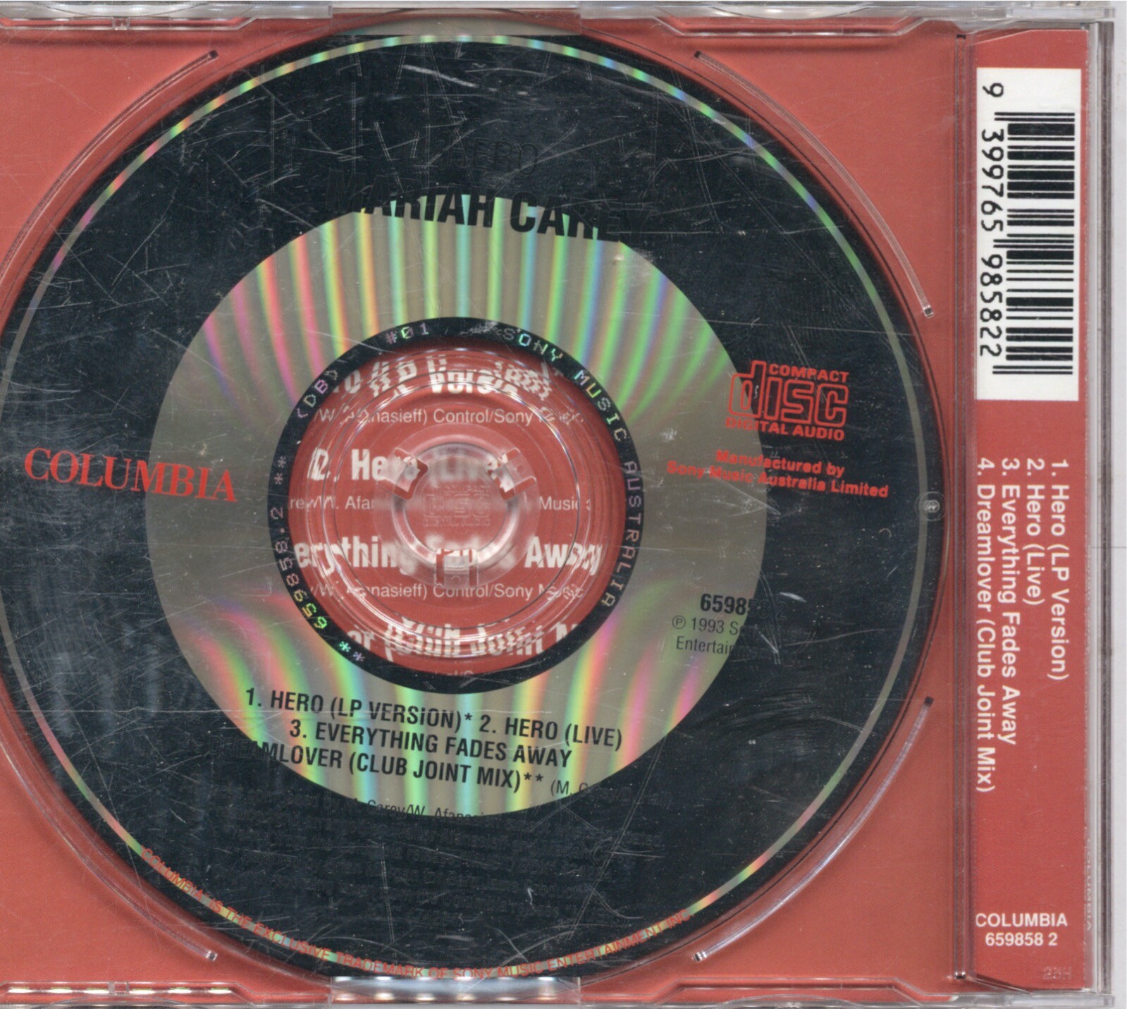 Mariah Carey - Hero CD Single | eBay Australia