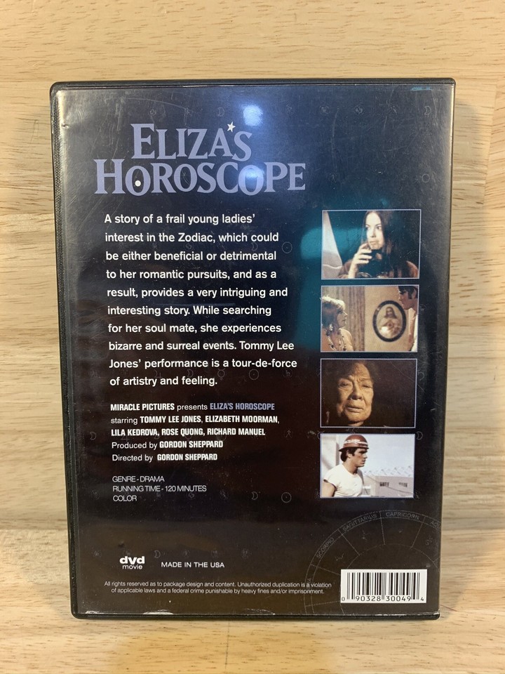 Elizas Horoscope (DVD, 2004) Tommy Lee Jones, Elizabeth Moorman, Drama ...