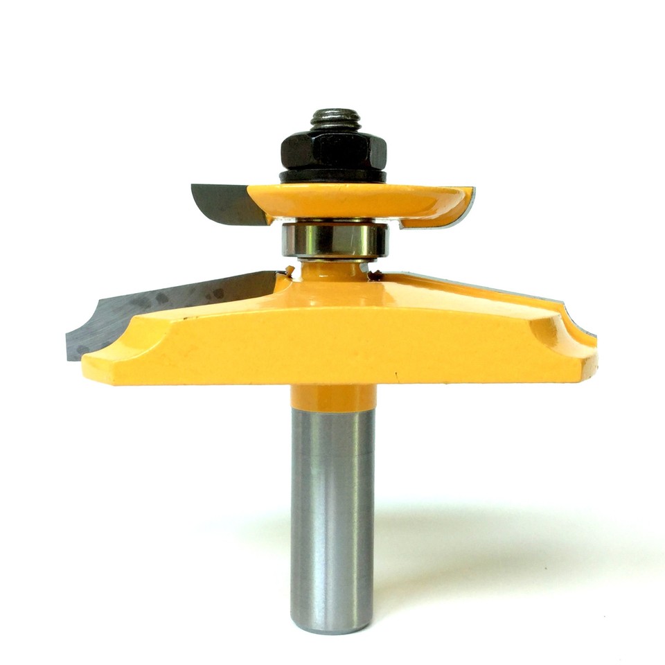 1pc 1/2" SH 12° Straight Raised Panel with Back Cutter Router Bit sct ...