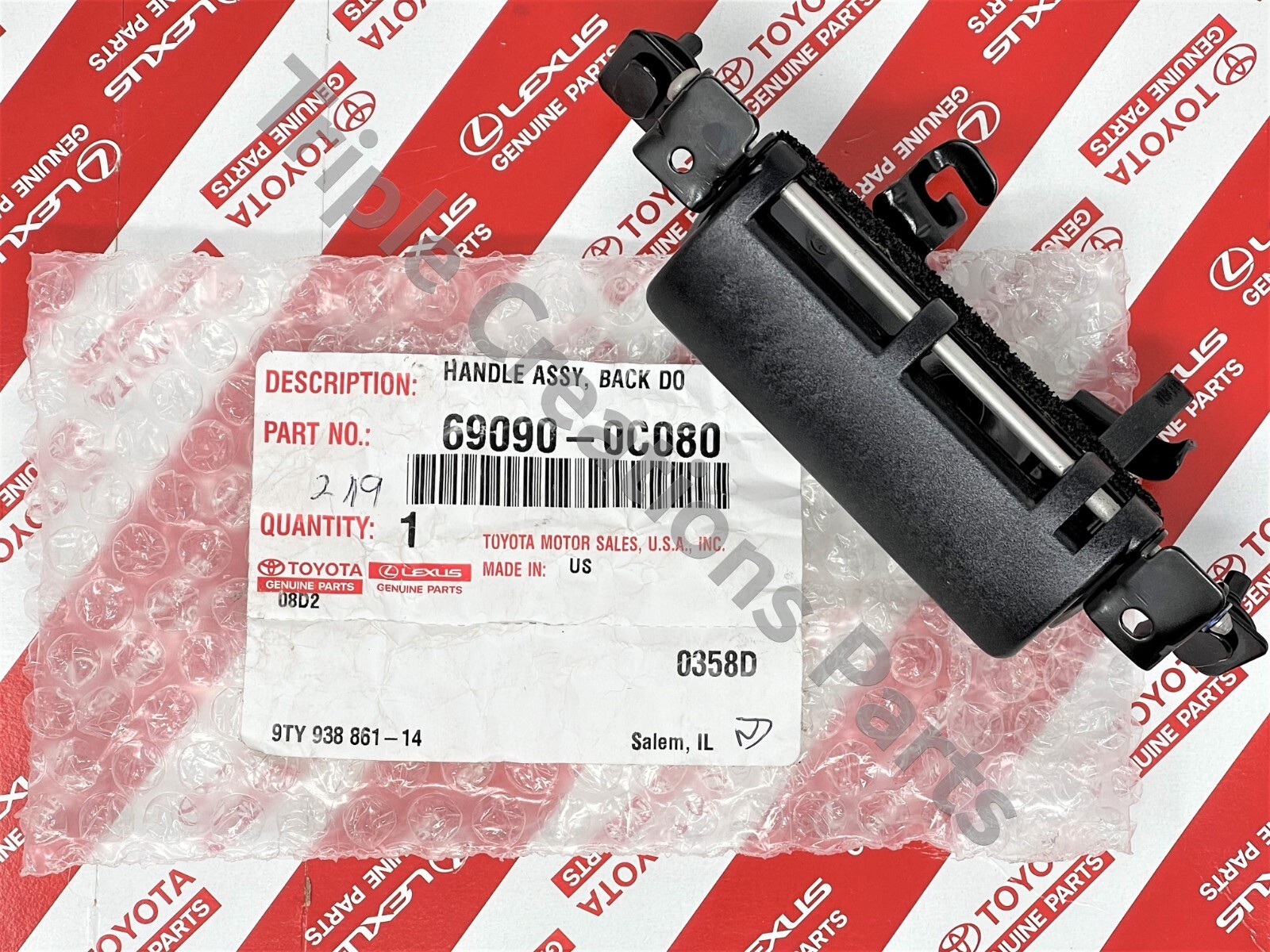 TOYOTA GENUINE OEM 69090-0C080 HANDLE ASSY, BACK DOOR, OUTSIDE ...