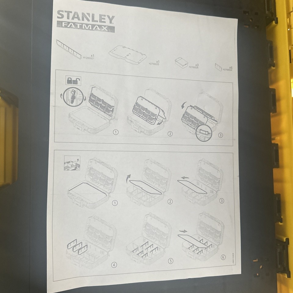 Stanley FatMax Technicians Case Suitcase Hard Tool Box Yellow STA171943 ...