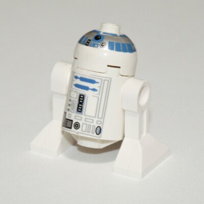 Lego Classic Star Wars R2D2 Minifigure Original White Droid w/ Silver ...