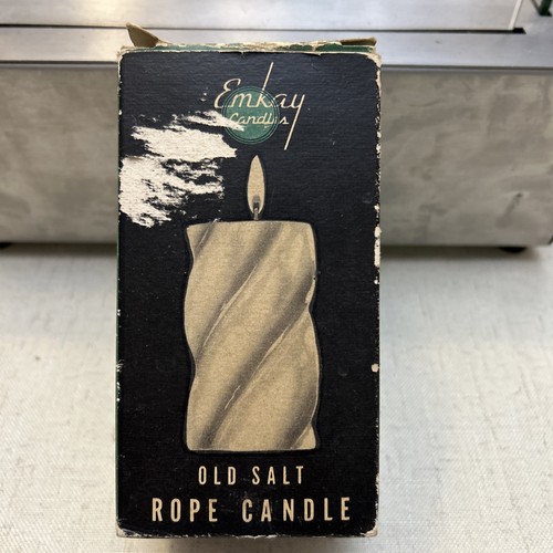 Vintage 50’s Emkay Rope Candle In Original Box Vintage | eBay