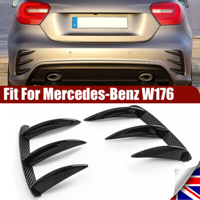 2x Rear Bumper Splitter Canard Trim For Mercedes-Benz A Class W176 A200 ...