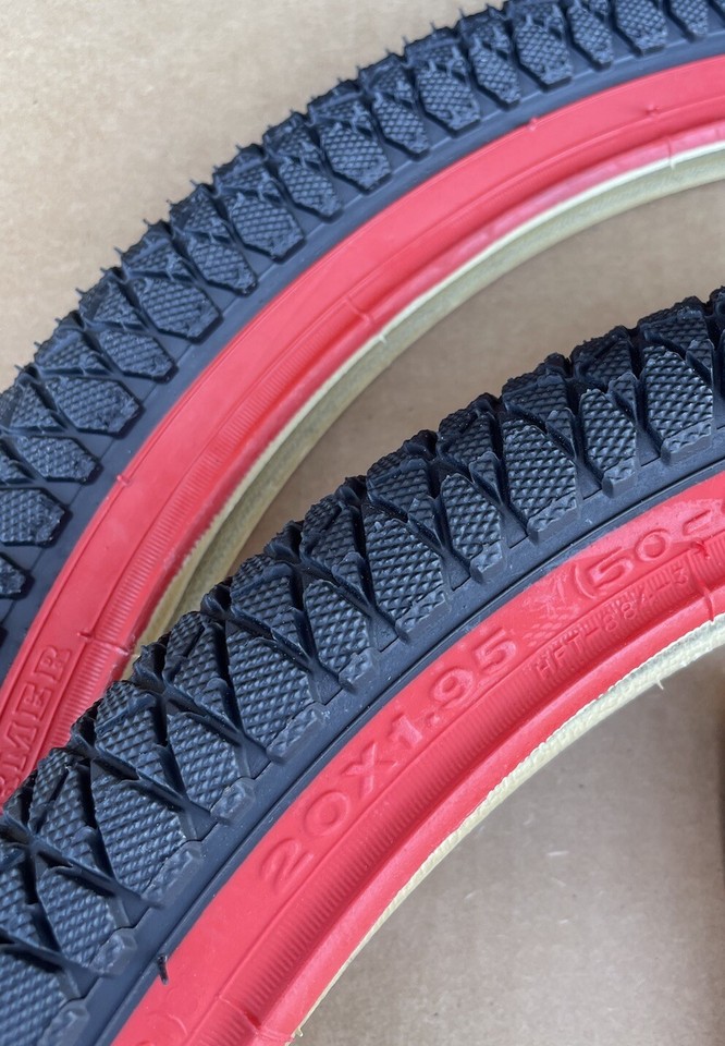 DURO Bicycle 20'' x 1.95 Bike Tires Set Street BMX X-Performer Black ...