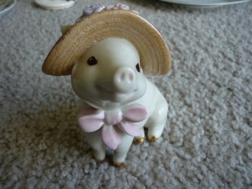 ADORABLE LENOX 'SADIE'S SUNDAY BEST' PIG FIGURINE | eBay